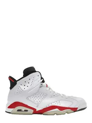 JORDAN 6 Retro Bulls Sneakers - White/varsity Red/black