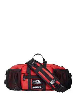 Supreme X The North Face Leather Mountain Waist Bag - Red