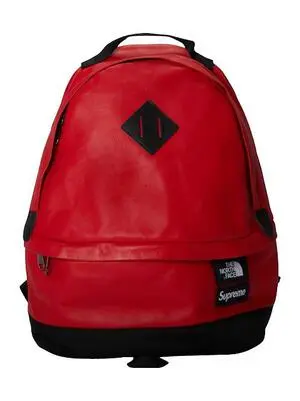 Supreme The North Face Leather Day Pack - Red