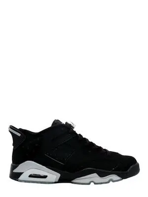 JORDAN 6 Retro Low Chrome Sneakers - Black Metallic Silver