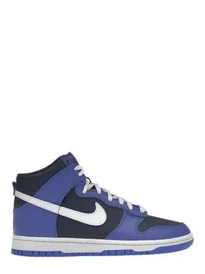 Nike Dunk High Basketball Sneaker Medium Blue/white/midnight Navy