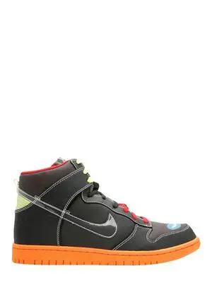 Nike Dunk High Prm Cassette Playa Sneakers - Black/sport Red/orange Blue