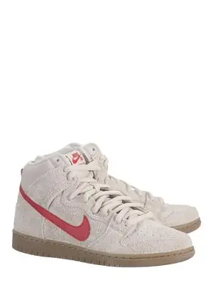 Nike Dunk High Pro Sb Sneakers - Birch/hyper Red/gum