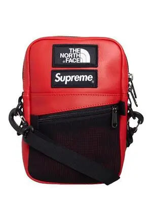Supreme The North Face Leather Shoulder Bag - Red