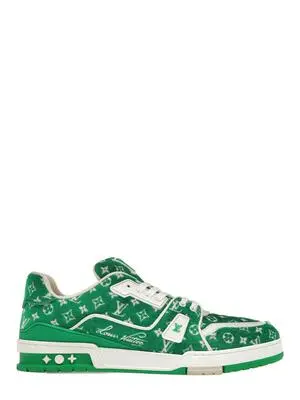 LOUIS VUITTON Trainer Monogram Textile - Green/white