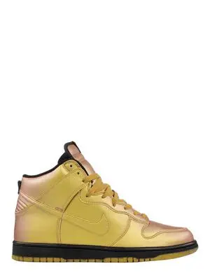 Nike Dunk High Olympic Sneakers - Metallic Gold/black