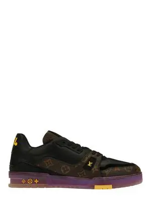 LOUIS VUITTON Trainer Monogram - Black/brown/purple