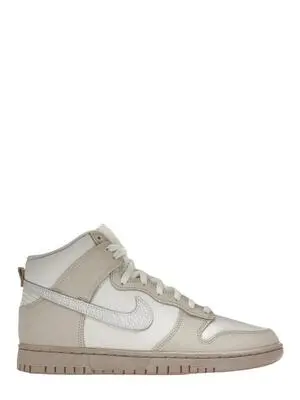 Nike Nike Dunk High Retro PRM Cracked Leather Swoosh Summit White/phantom