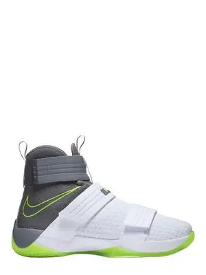Nike LeBron Zoom Soldier 10 High-Top Sneakers White/cool Grey/electric Green