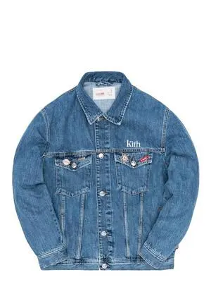 Kith X Cocacola Denim Trucker Jacket - Light Blue
