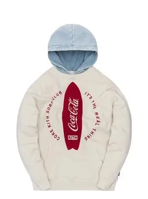 Kith X Cocacola Surfboard Williams Ii Hoodie - Turtledove