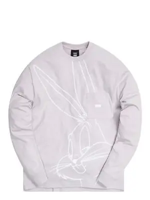 Kith X Looney Tunes Bugs Long Sleeve Pocket Quinn Tee Shirt Mushroom