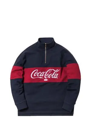 Kith X Cocacola Quarterzip Rugby - Navy Blue