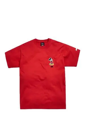 Kith X Disney 90s Classic Logo Mickey Tee Shirt - Red