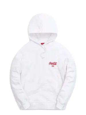 Kith X Coca-cola Ribbon Logo Hoodie - White