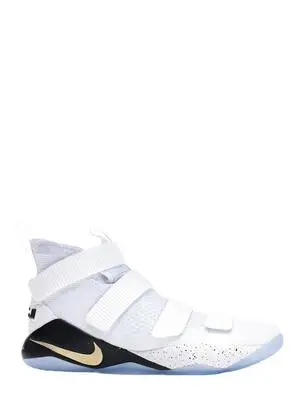 Nike Lebron Zoom Soldier Sneakers - White/metallic Gold/black