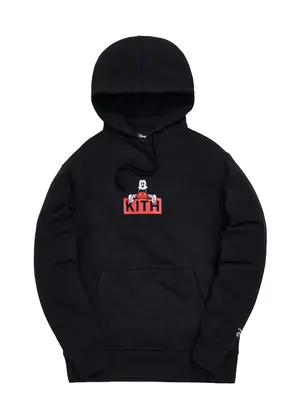 Kith X Disney Sitting Classic Logo Mickey Hoodie - Black