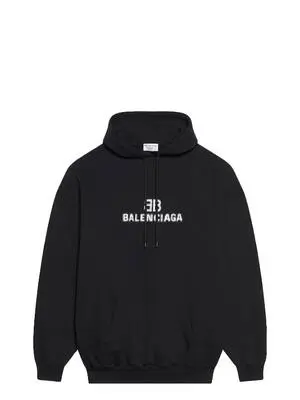 Balenciaga Bb Pixel Medium Fit Hoodie - Black