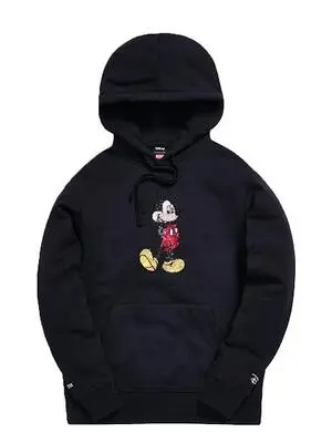 Kith X Disney 90s Classic Mickey Crystal Hoodie - Black