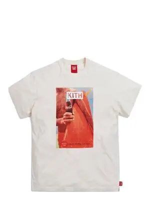 Kith X Cocacola Surfboard Vintage Tee Shirt Ivory