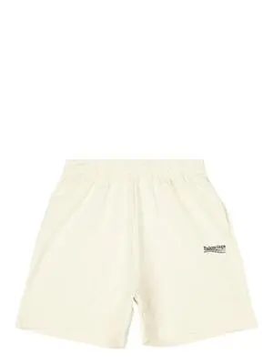 Balenciaga Political Campaign Large Fit Sweat Shorts - Light Beige/black/blue