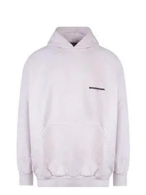 Balenciaga Oversize Cotton Sweatshirt - Beige