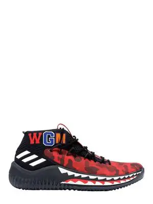 Adidas Dame 4 A Bathing Ape Sneakers - Black/red/white