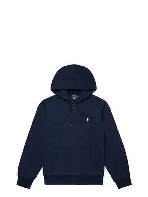 Ralph Lauren Polo Ralph Lauren Double Knit Zip-Up Hoodie Aviator Navy Blue/white
