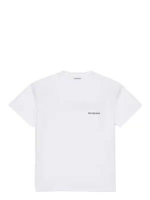 Balenciaga Large Fit T-shirt - White