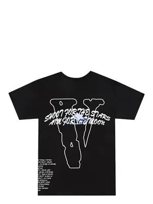 POP SMOKE X Vlone Tracklist Tee Shirt - Black
