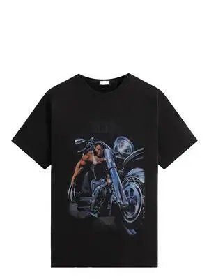 Kith X Marvel Xmen Chopper Vintage Tee Shirt Black Ph