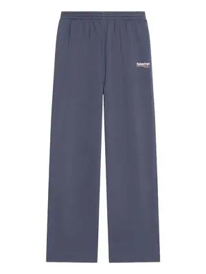 Balenciaga Political Campaign Large Fit Jogging Pants - Dark Grey/white