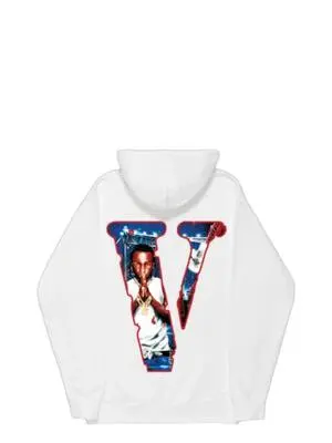 POP SMOKE X Vlone City Hoodie - White
