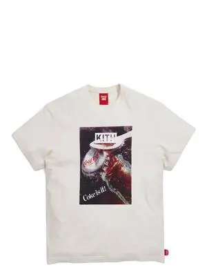 Kith X Cocacola Open Bottle Vintage Tee Shirt - Ivory