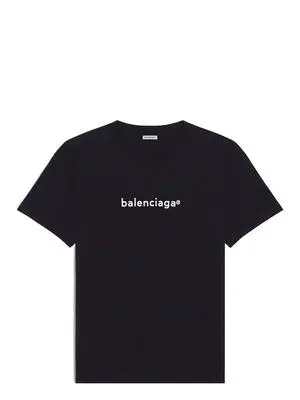 Balenciaga New Copyright Medium Fit T-shirt - Black