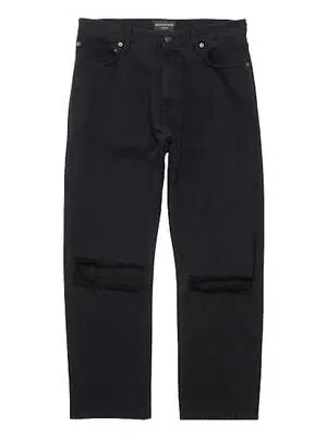Balenciaga Loose Fit Buckle Pants - Black