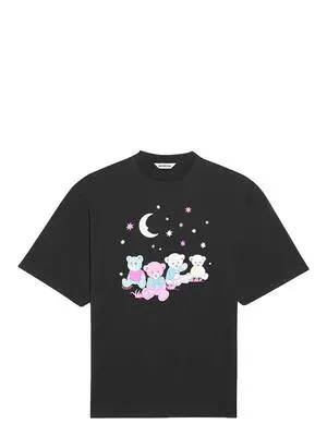 Balenciaga Love Bear Oversized T-shirt - Black