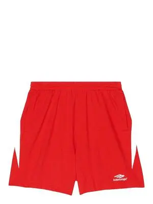Balenciaga Logo Sweatshorts - Red