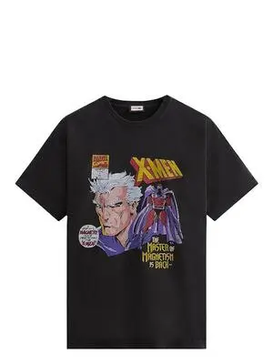 Kith X Marvel Xmen Master Of Magnetism Vintage Tee Shirt - Black Ph