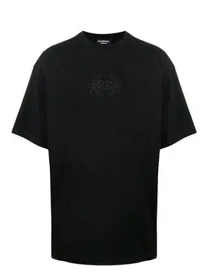 Balenciaga Lion's Laurel Logo T-shirt - Black