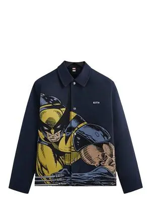Kith X Marvel X-men Wolverine Tapestry Coaches Jacket - Nocturnal Ph