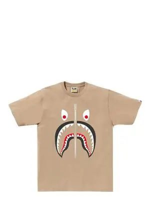 A BATHING APE Mad Shark Tee Shirt - Beige