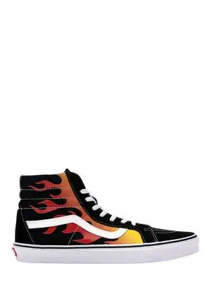 VANS Sk8-hi Reissue Flames Sneakers - Black Flame/true White