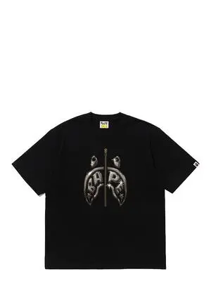A BATHING APE Mad Shark Relaxed Fit Tee - Black