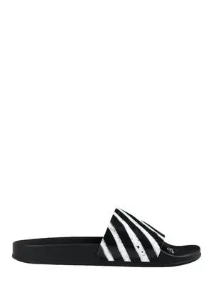 Off-White Spray Stripes Sliders - Black