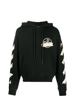 Off-White Off-White Tape Diag Arrows Oversized Hoodie Black/beige