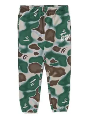 A BATHING APE Liquid Camo Sta Sweatpants - Olivedrab Green