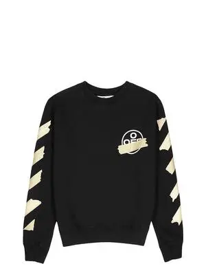 Off-White Tape Diag Arrows Sweatshirt - Black/beige