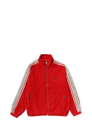 A BATHING APE Metal Logo Pin Track Jacket - Red