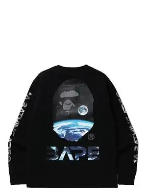 A BATHING APE Mid Autumn Festival Long Sleeve Tee Shirt - Black